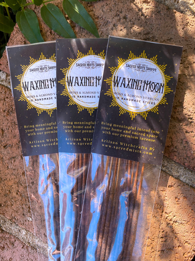 Full Moon Incense Sticks Handmade Bergamot & Moonflower Incense | Sacred Mists Shoppe