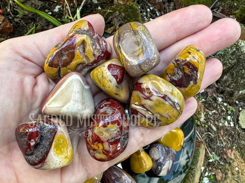Mookaite Jasper AA+ Large Tumbled Stone for Decision Making, Strength, Healing, Shielding ...