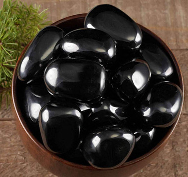 Jet Tumbled Stone | Sacred Mists Shoppe