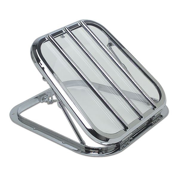 Trapezoid Brass Deck Hatch with Cage | Classic Boat Supplies
