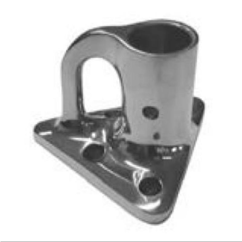 Bronze Stanchion Base - Above Deck (027606) | Classic Boat Supplies