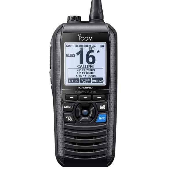 ICOM IC-M94DE Handheld VHF Radio with DSC & AIS Receiver (M94DE ...