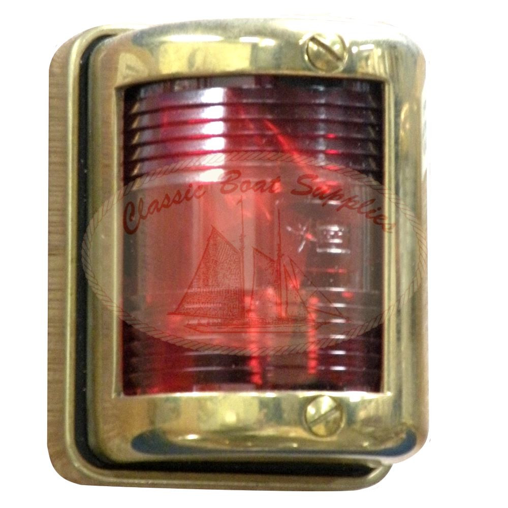 Brass Navigation Lights - 112.5 Degree Port Light | Classic Boat Supplies