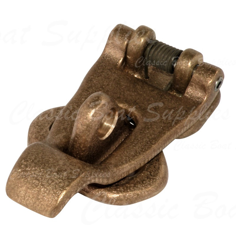Bronze Hasp with Spring - Spartan | Classic Boat Supplies | Australia