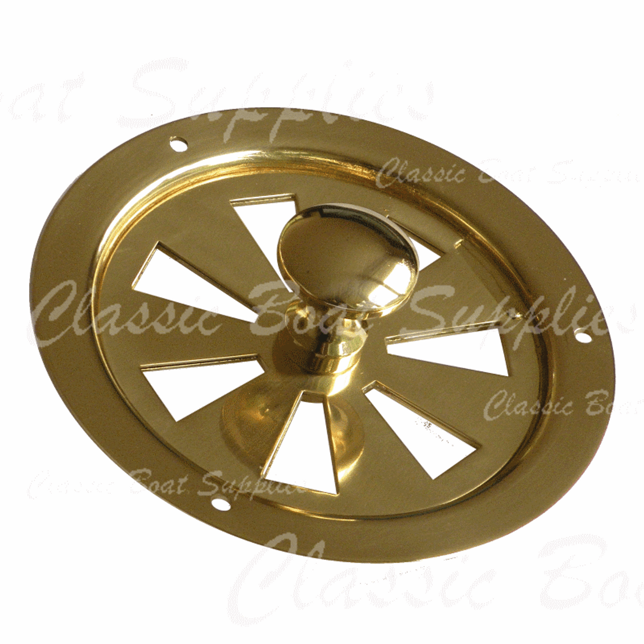 Brass Round Hit And Miss Vent Twist Classic Boat Supplies Australia