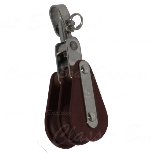 Tufnol Blocks - Double with Swivel | Classic Boat Supplies | Australia
