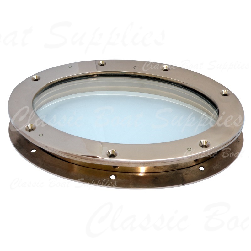 Davey Bronze Portlight - Fixed Oval | Classic Boat Supplies