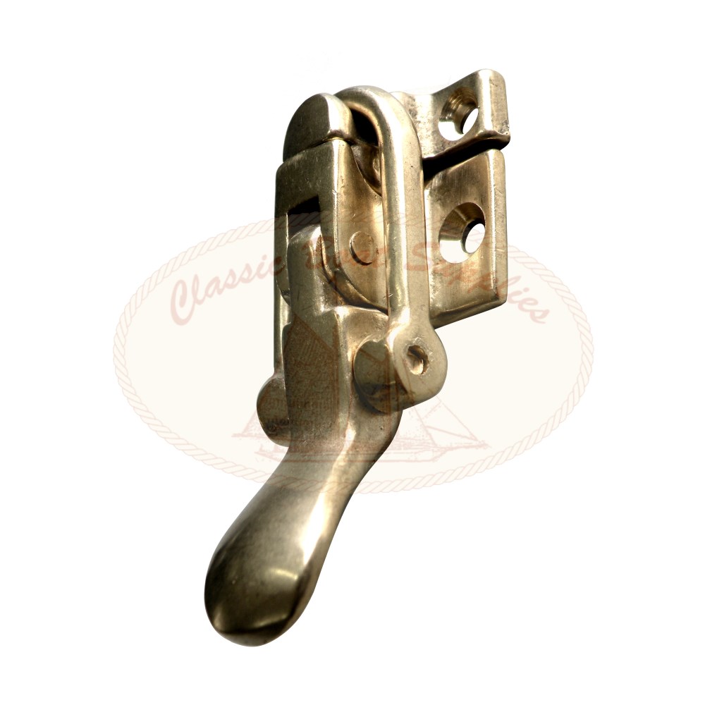 Brass Hatch Fastener - Vertical Mount | Classic Boat Supplies