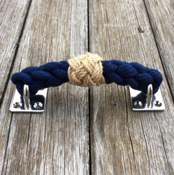 Rope Draw Pull Handle - Navy Blue (210025 210026) | Classic Boat Supplies