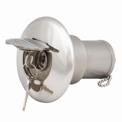 Lockable DIESEL Filler Cap - Straight, 38mm Tail (S393D) | Classic Boat ...