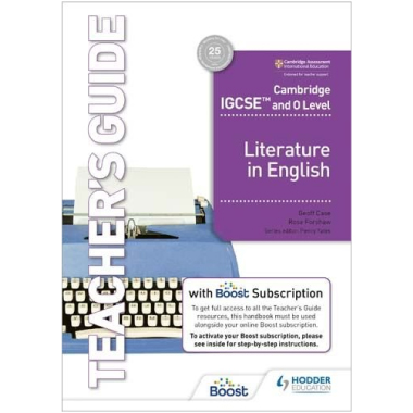 NEW Hodder Cambridge IGCSE and O Level Literature in English Teacher's ...
