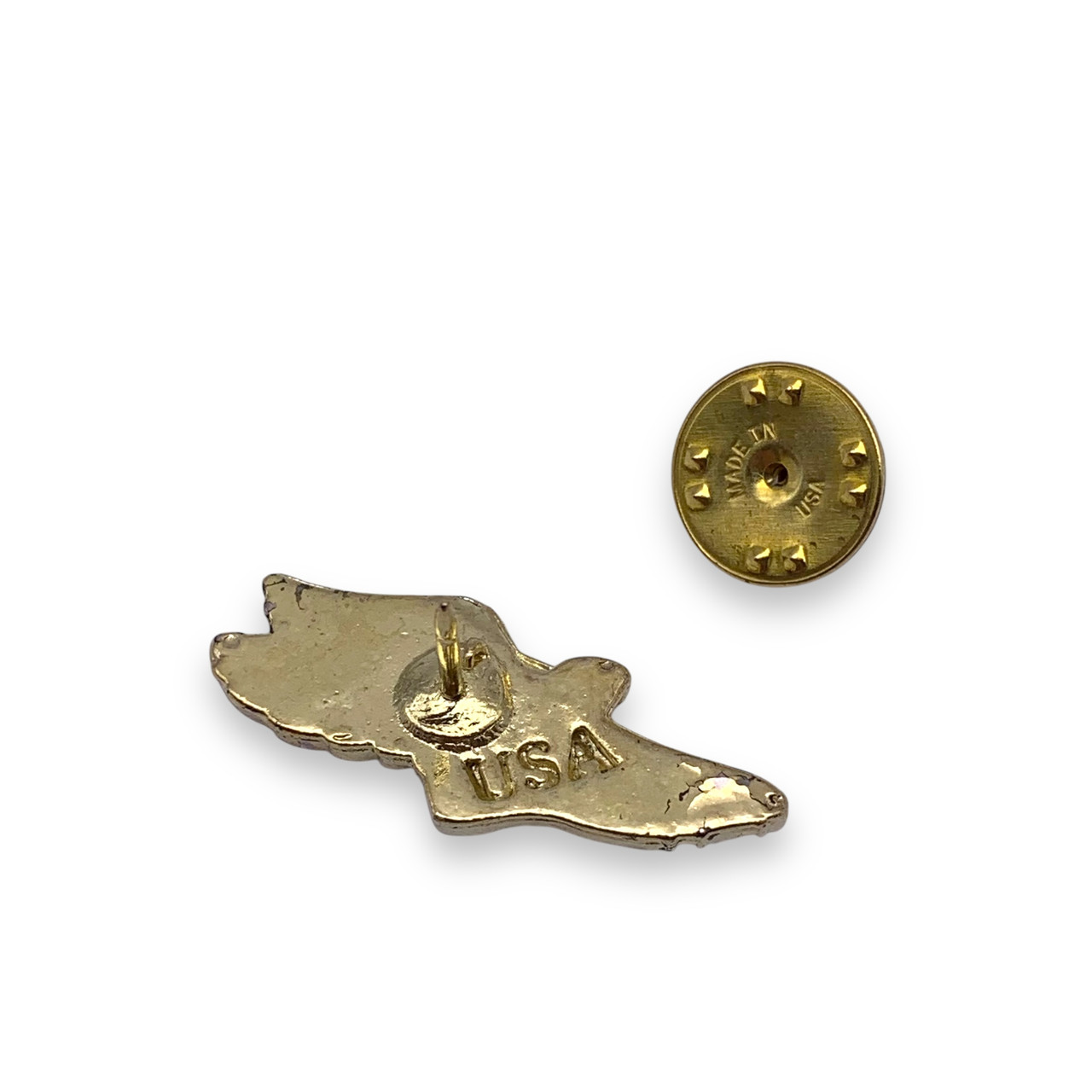 Winged Shoe Cross Country sports chenille pin | StockPins.com