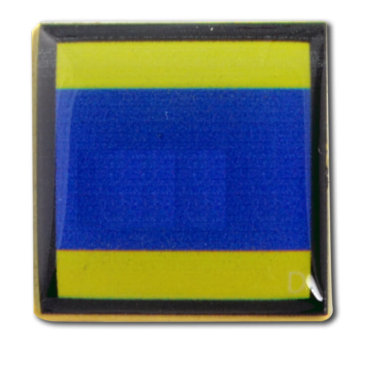 Nautical Code Flag D Delta Pin or Magnet | StockPins.com