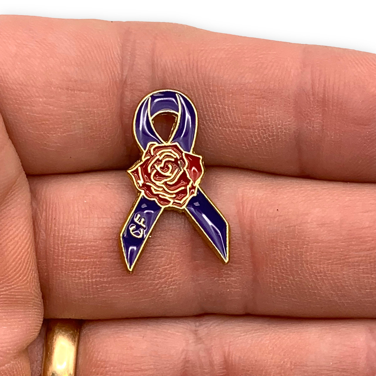 Cystic Fibrosis Ribbon Pin | Cystic Fibrosis Awareness Merchandise