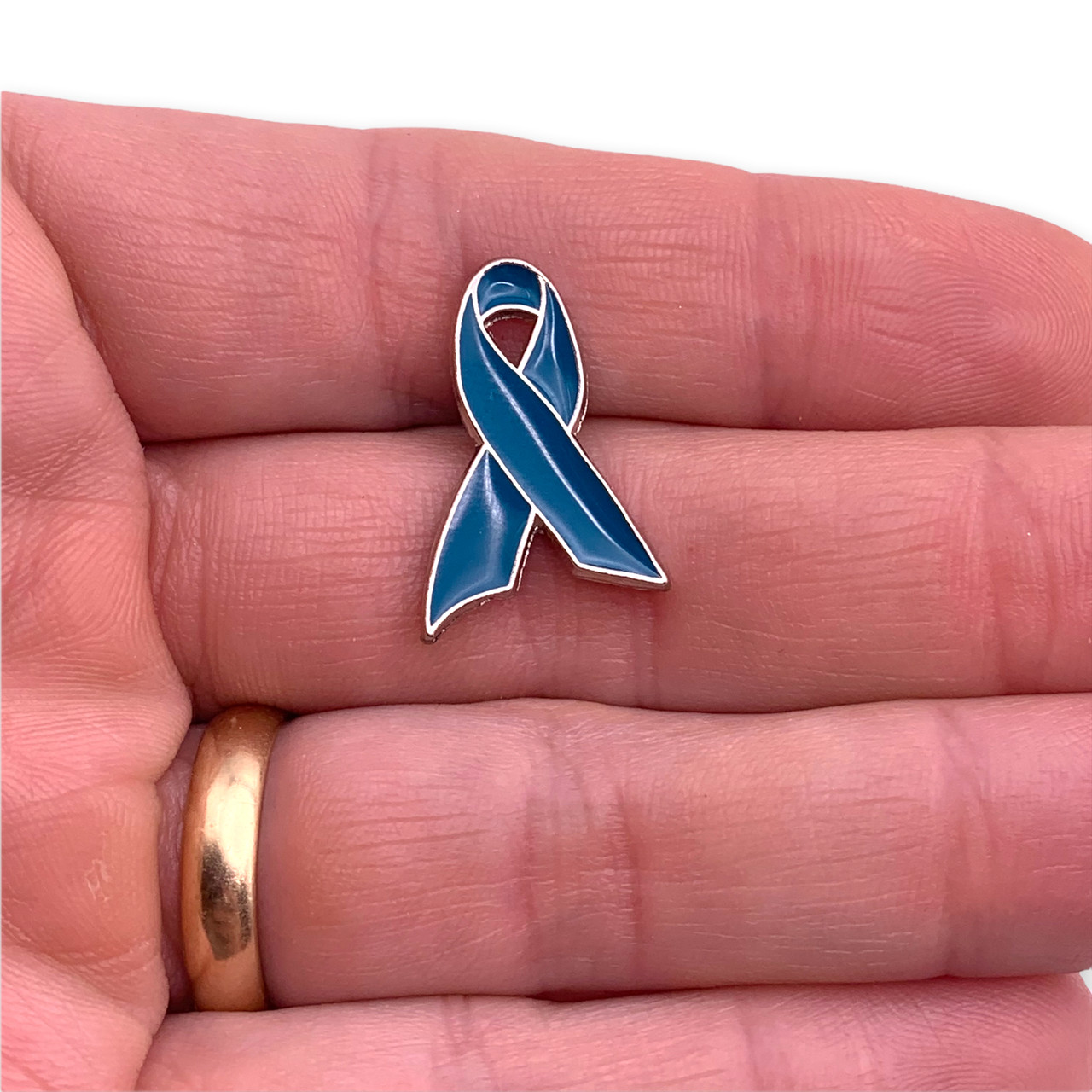 Ovarian Cancer Awareness Ribbon Pin | StockPins.com