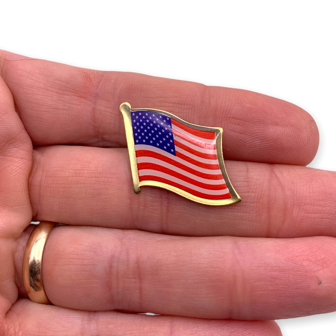 American Flag Pin Made in USA | StockPins.com