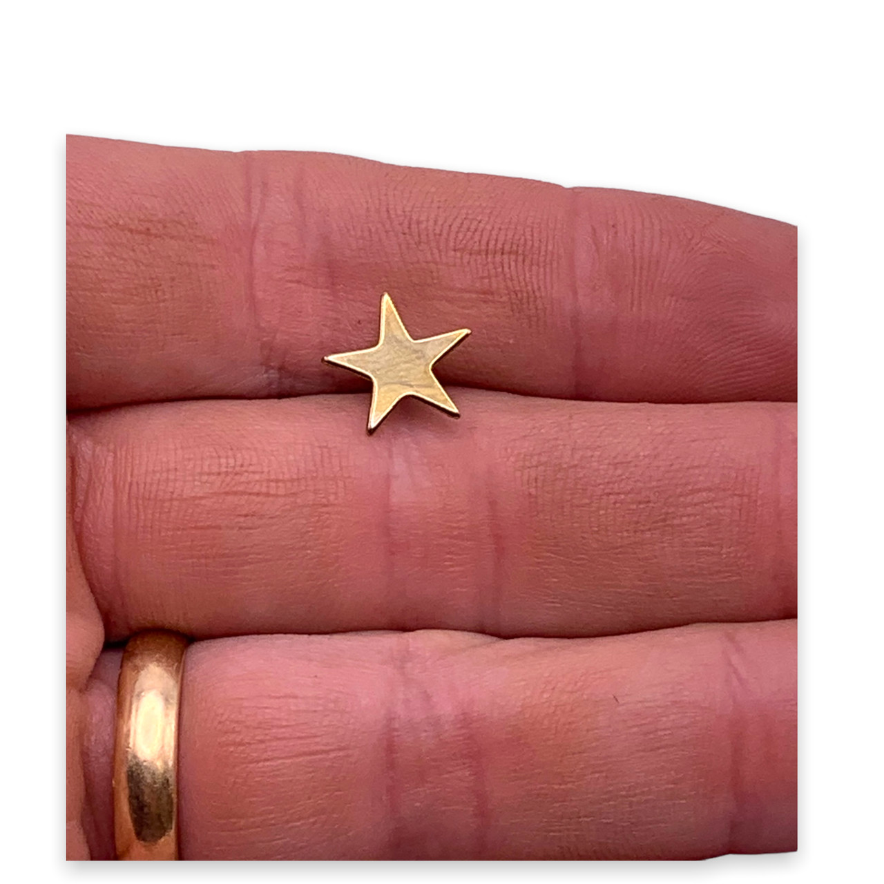 Metal Gold Star Silver Star Pin | StockPins.com