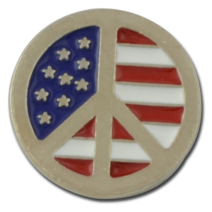 Peace Flag Lapel Pin | StockPins.com