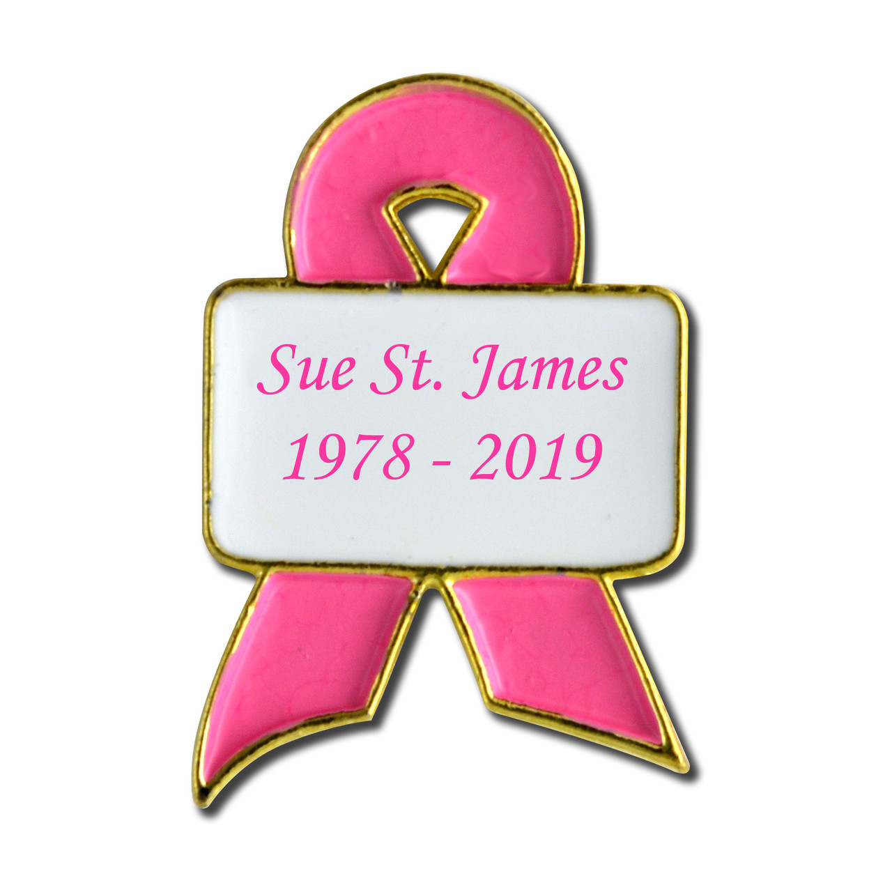 Custom Awareness Ribbon Memorial Pin 3 Days | StockPins.com