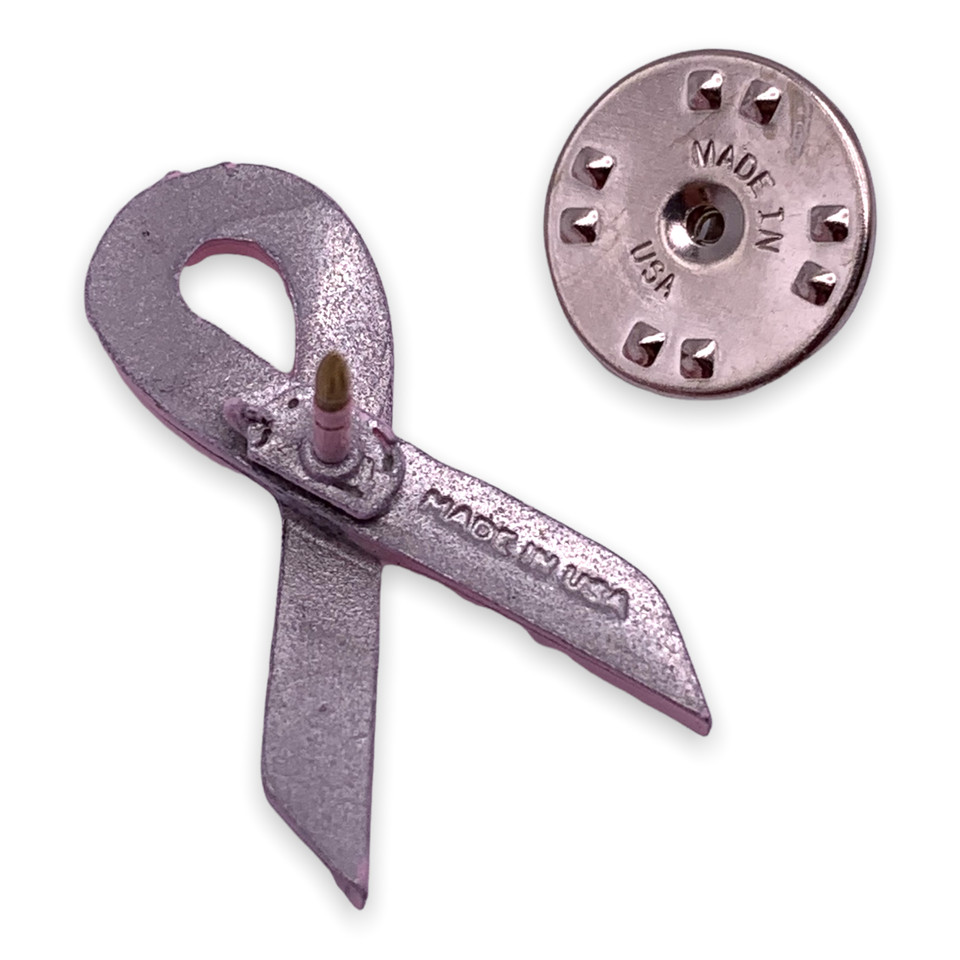 Pink Breast Cancer Ribbon Pin | StockPins.com