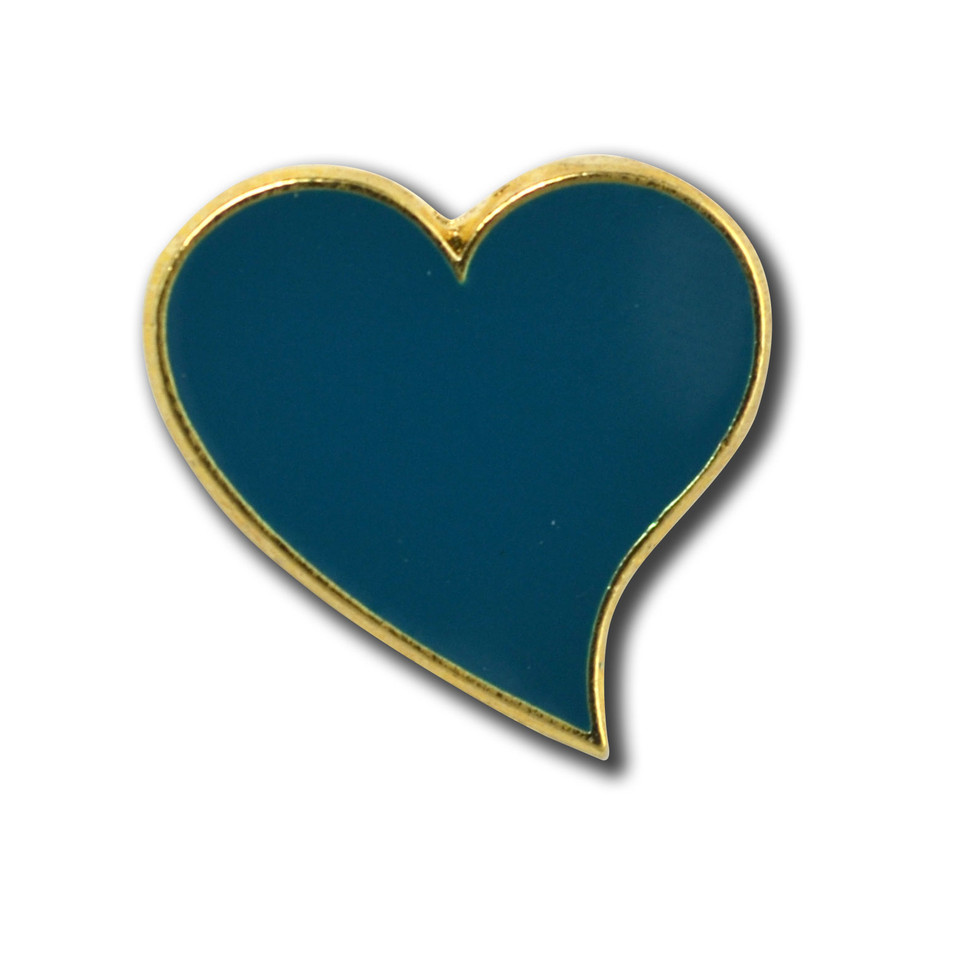3D Human Heart Lapel Pin | StockPins.com