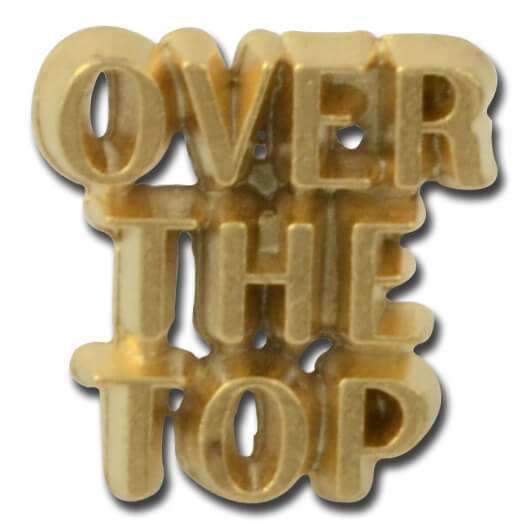 Over The Top Lapel Pin | StockPins.com