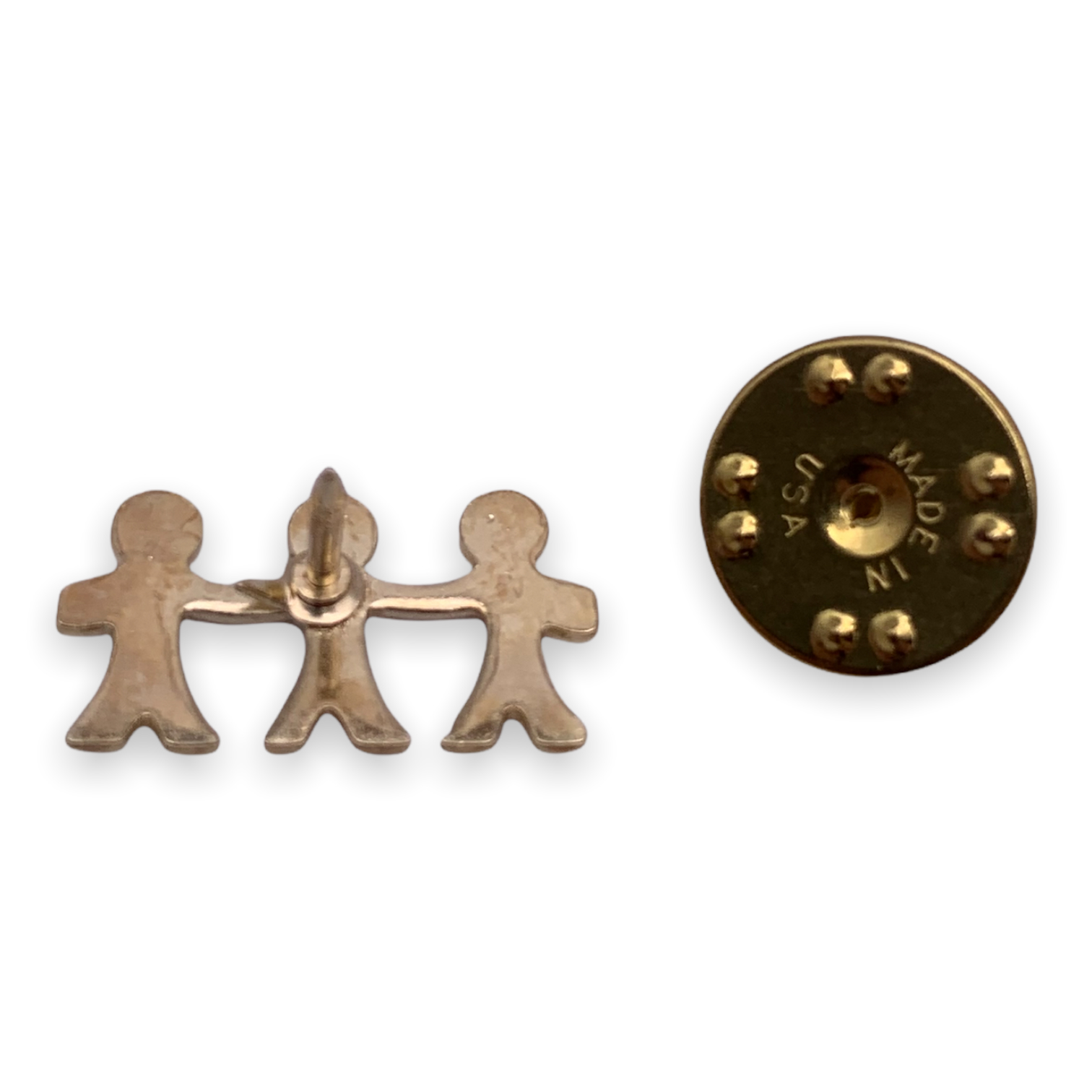 3 Kids Children Holding Hands Lapel Pin | StockPins.com