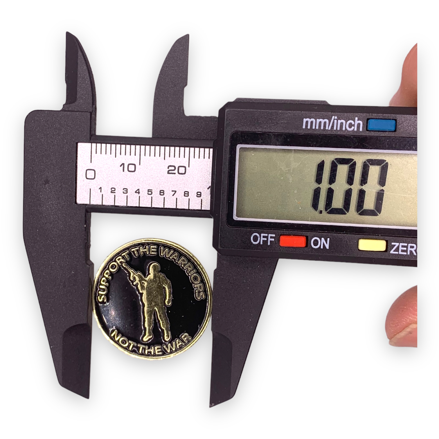 Support The Warriors Not The War Pin | StockPins.com