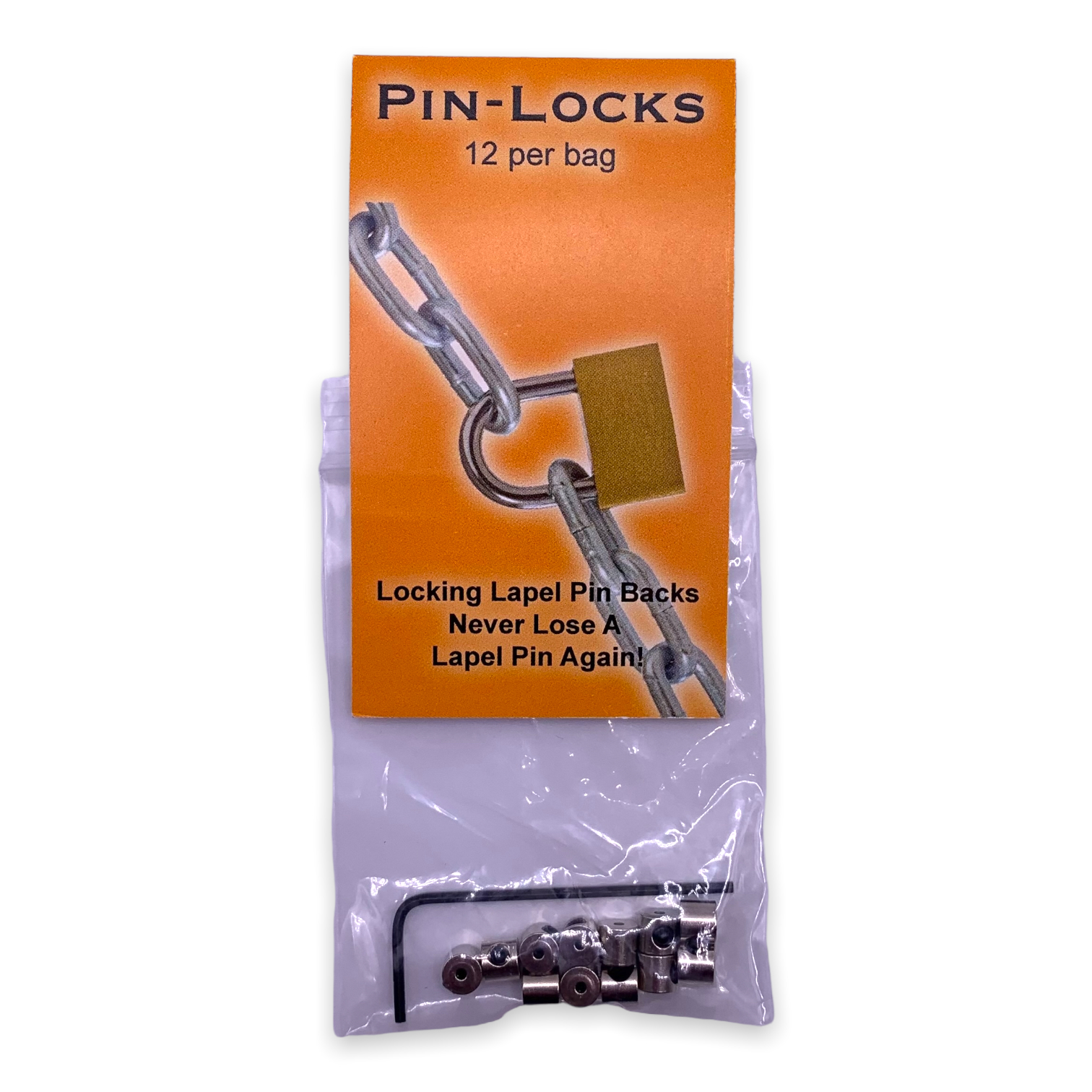 PinLocks Pin Keeper Locking Lapel Pin Backs | StockPins.com