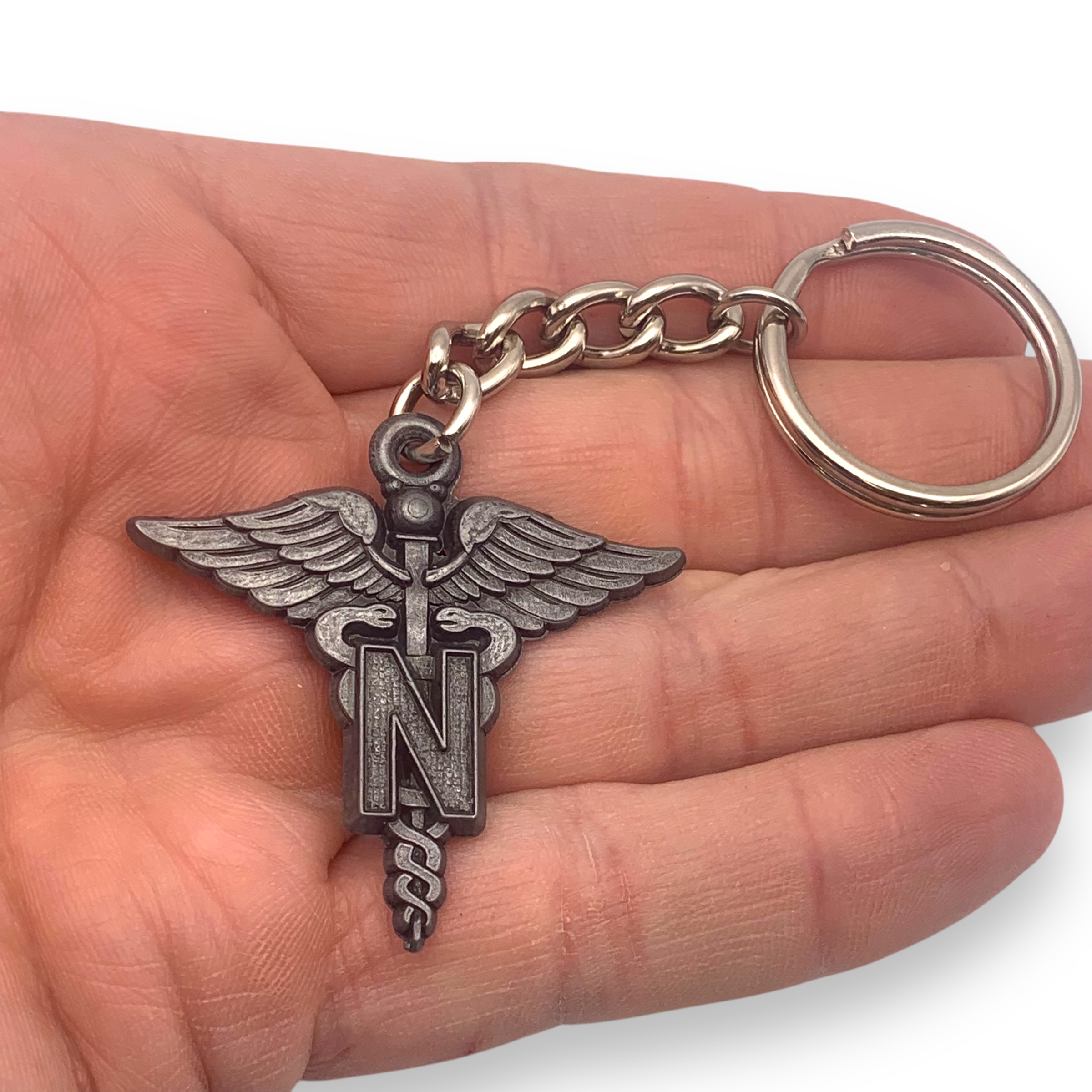 Nursing Caduceus Key Chain | StockPins.com