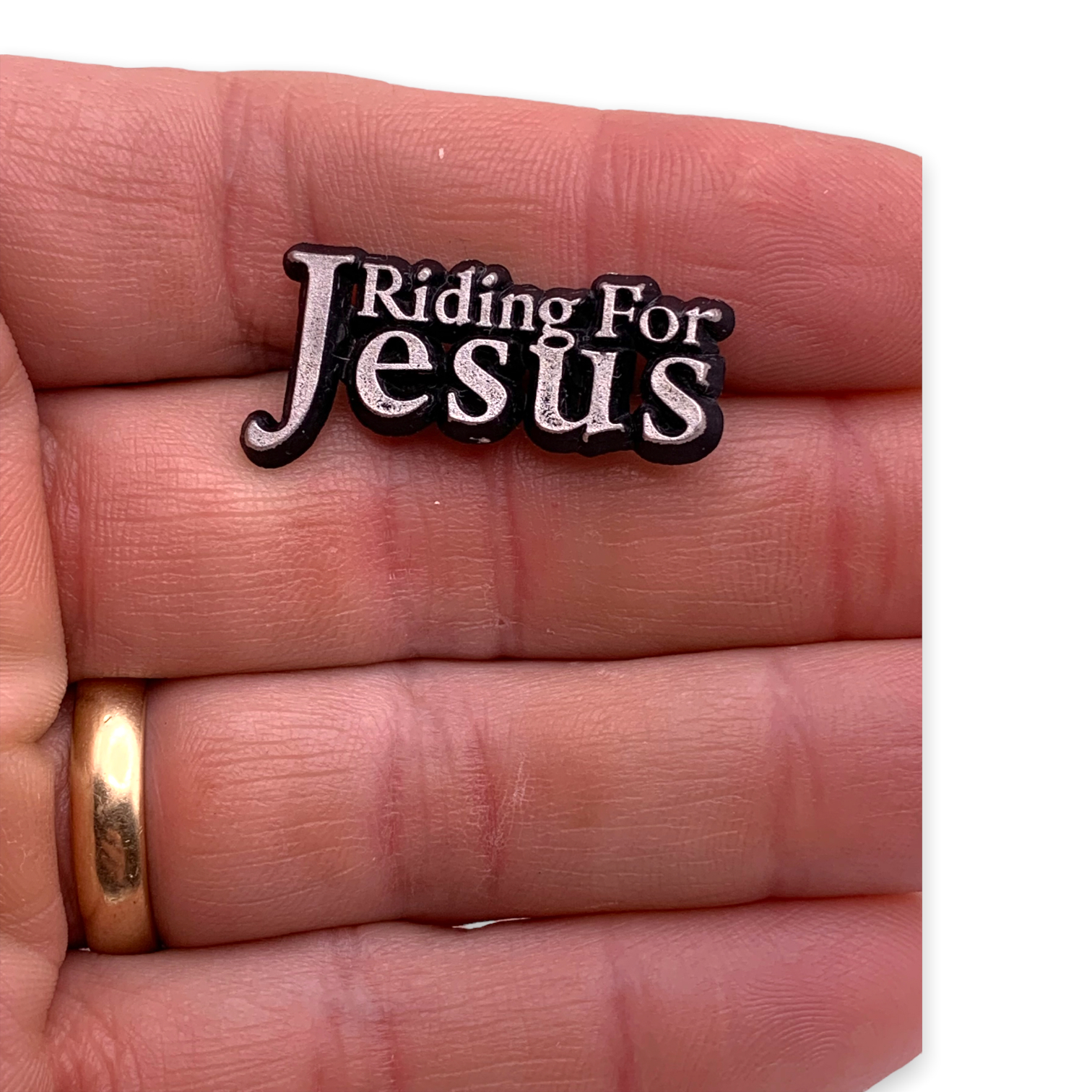 Riding For Jesus Pin | Biker Pins | StockPins.com
