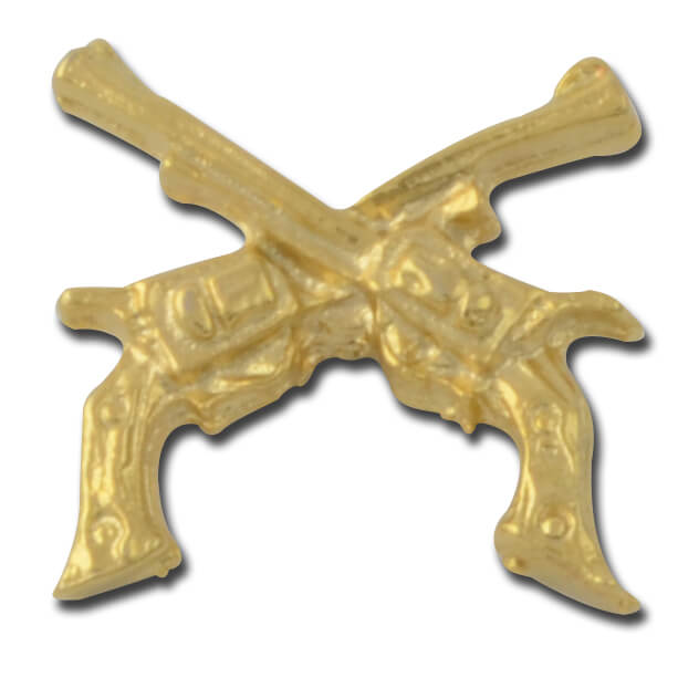Crossed Guns NRA Gun Rights Western Lapel Pin | StockPins.com