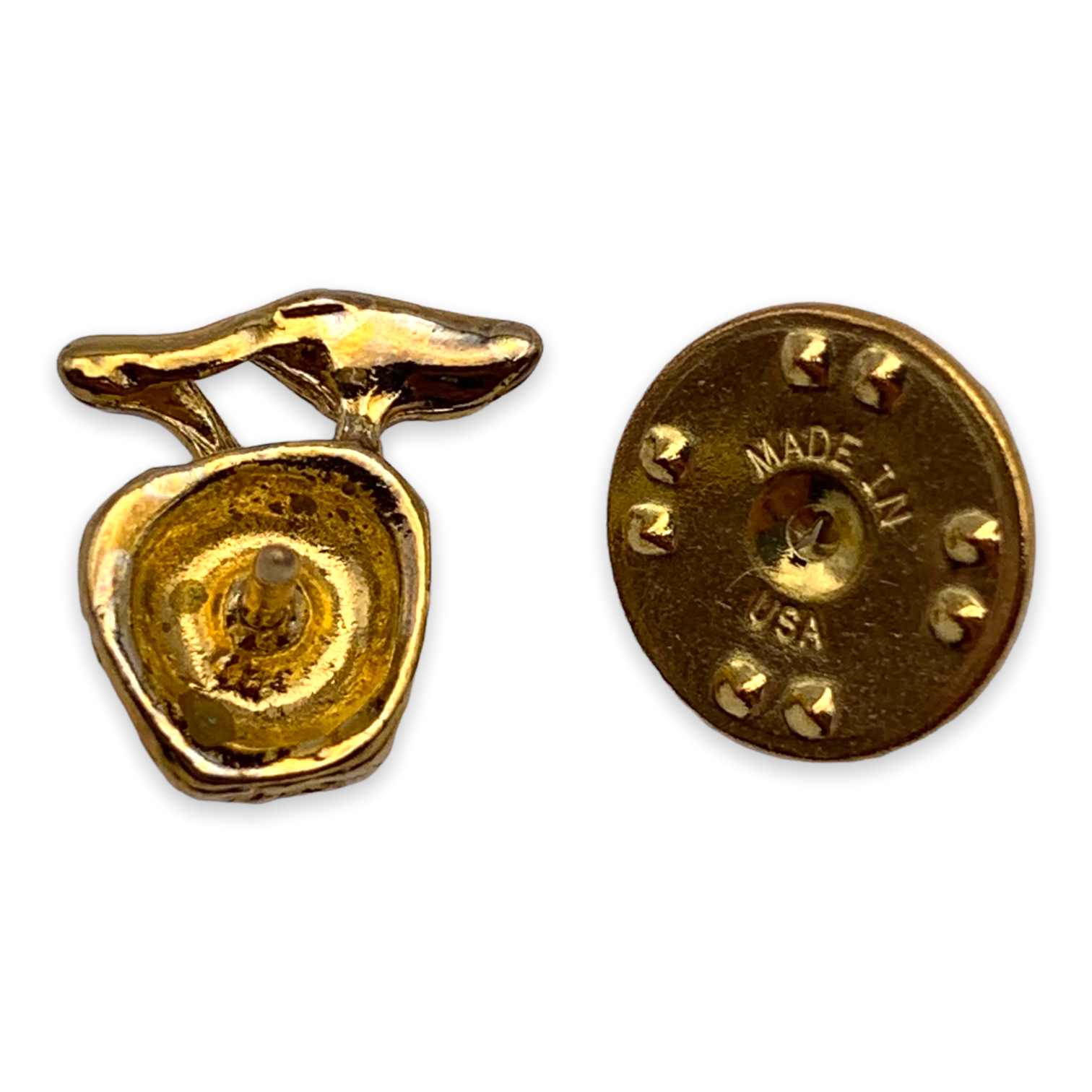 Golden Apple Lapel Pin | StockPins.com