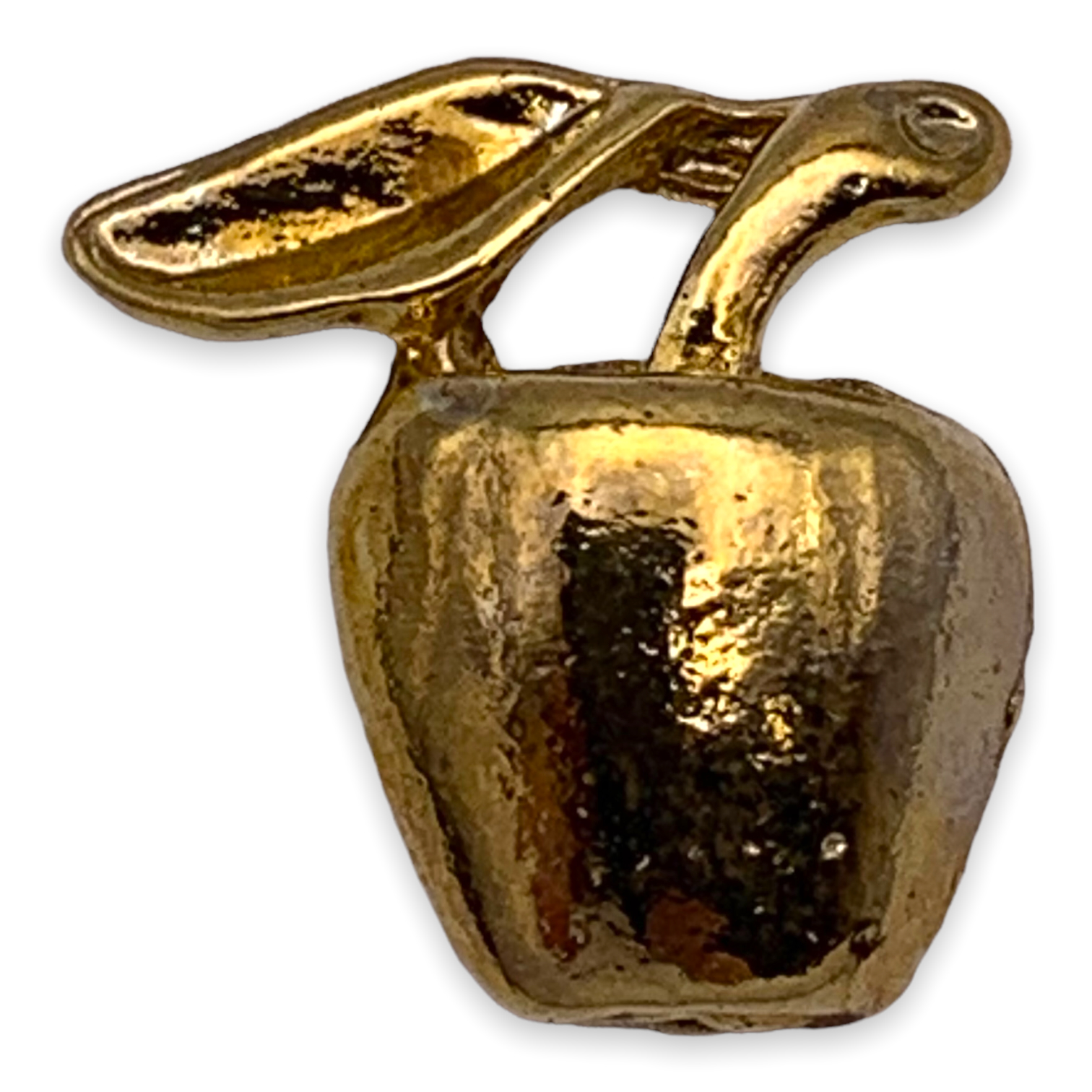 Golden Apple Lapel Pin | StockPins.com