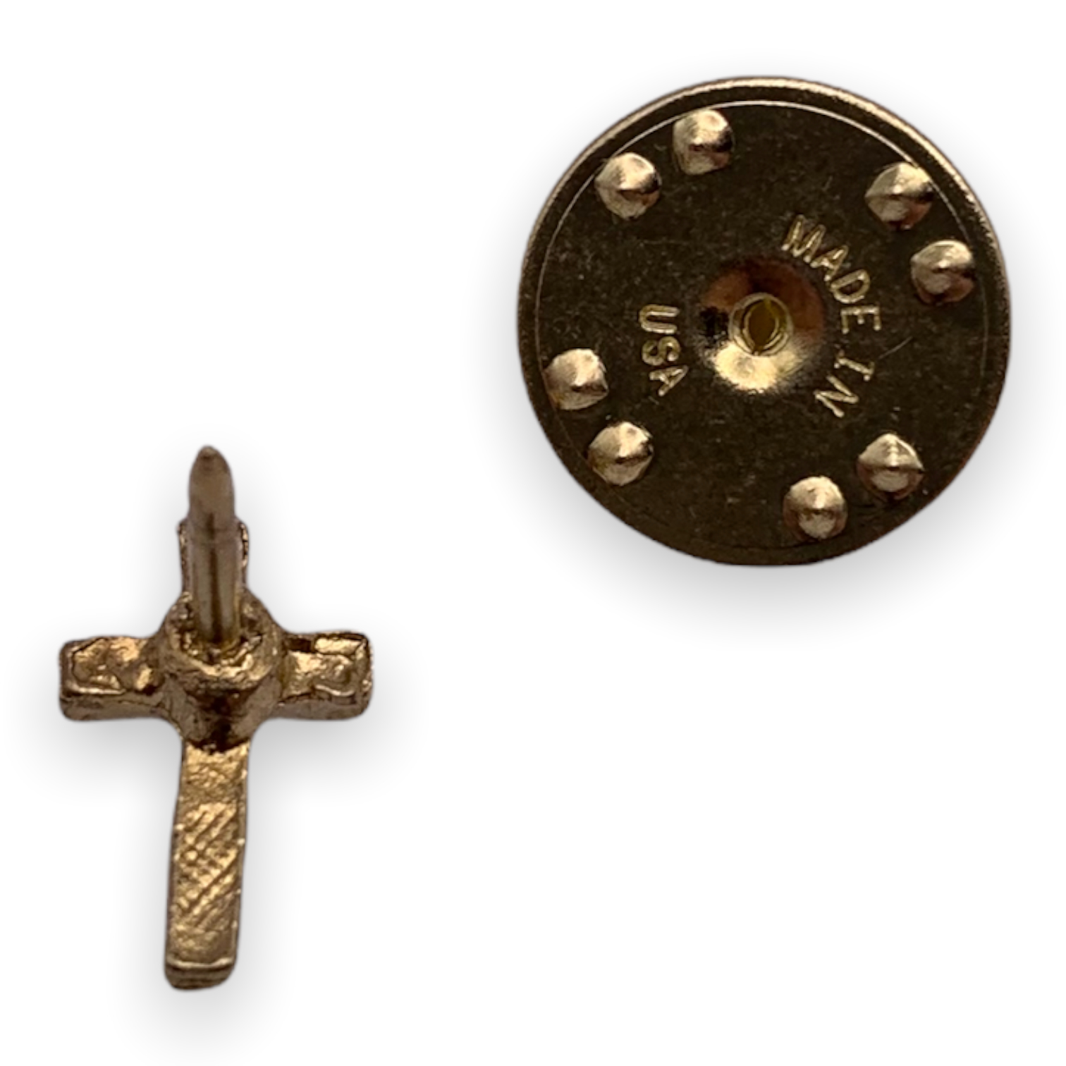 Cross Crucifix Lapel Pin }|Christian Pins | StockPins.com
