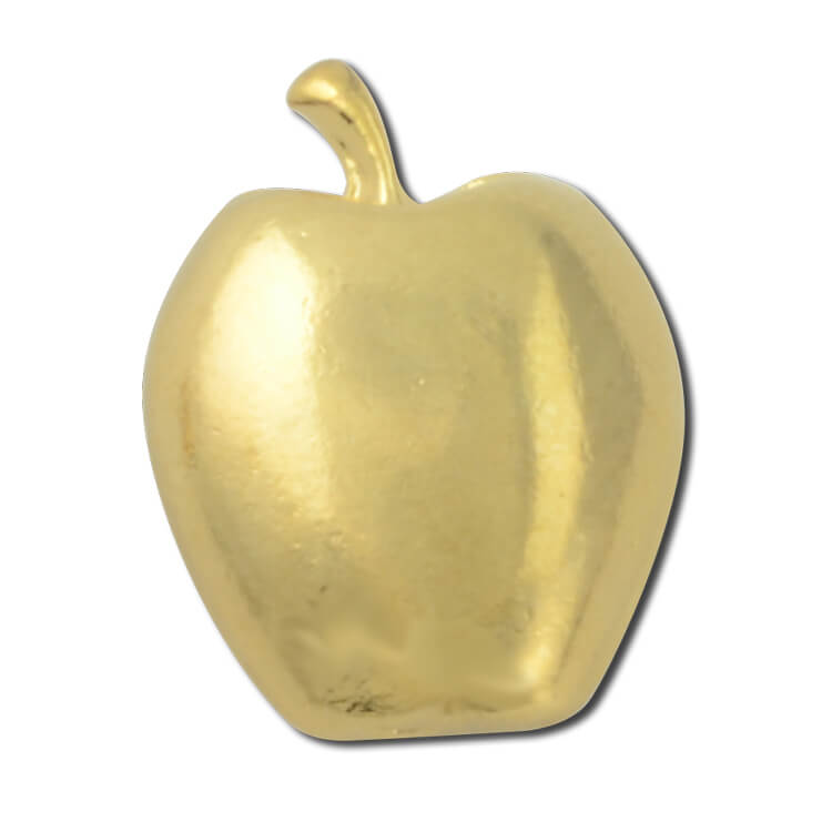 Golden Apple Pin | Apple Pins for Teachers | StockPins.com