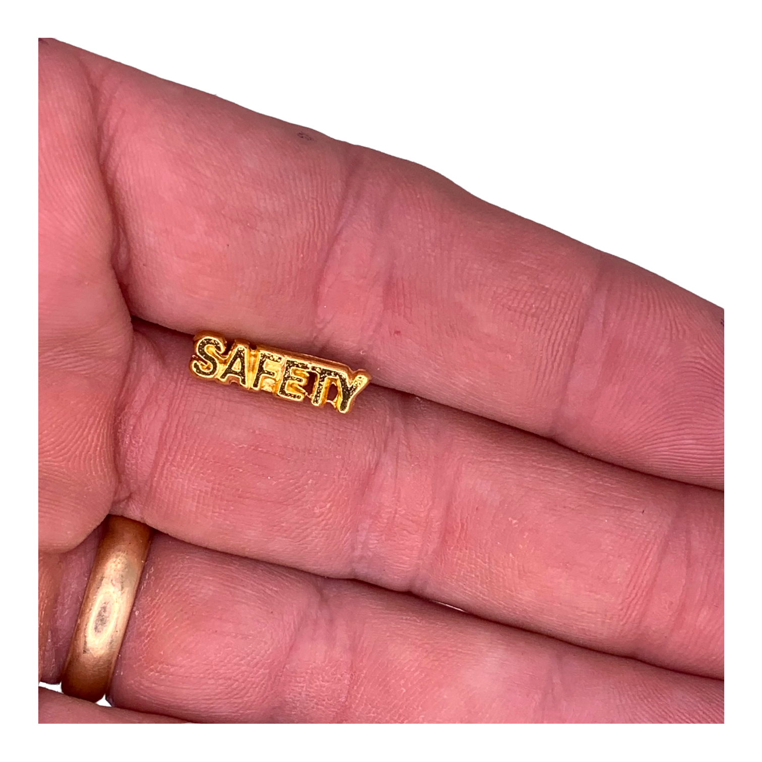 SAFETY lapel pin | StockPins.com