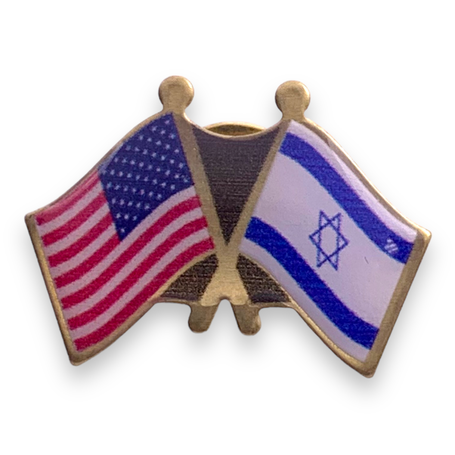 US Israel Friendship Crossed Flags | StockPins.com