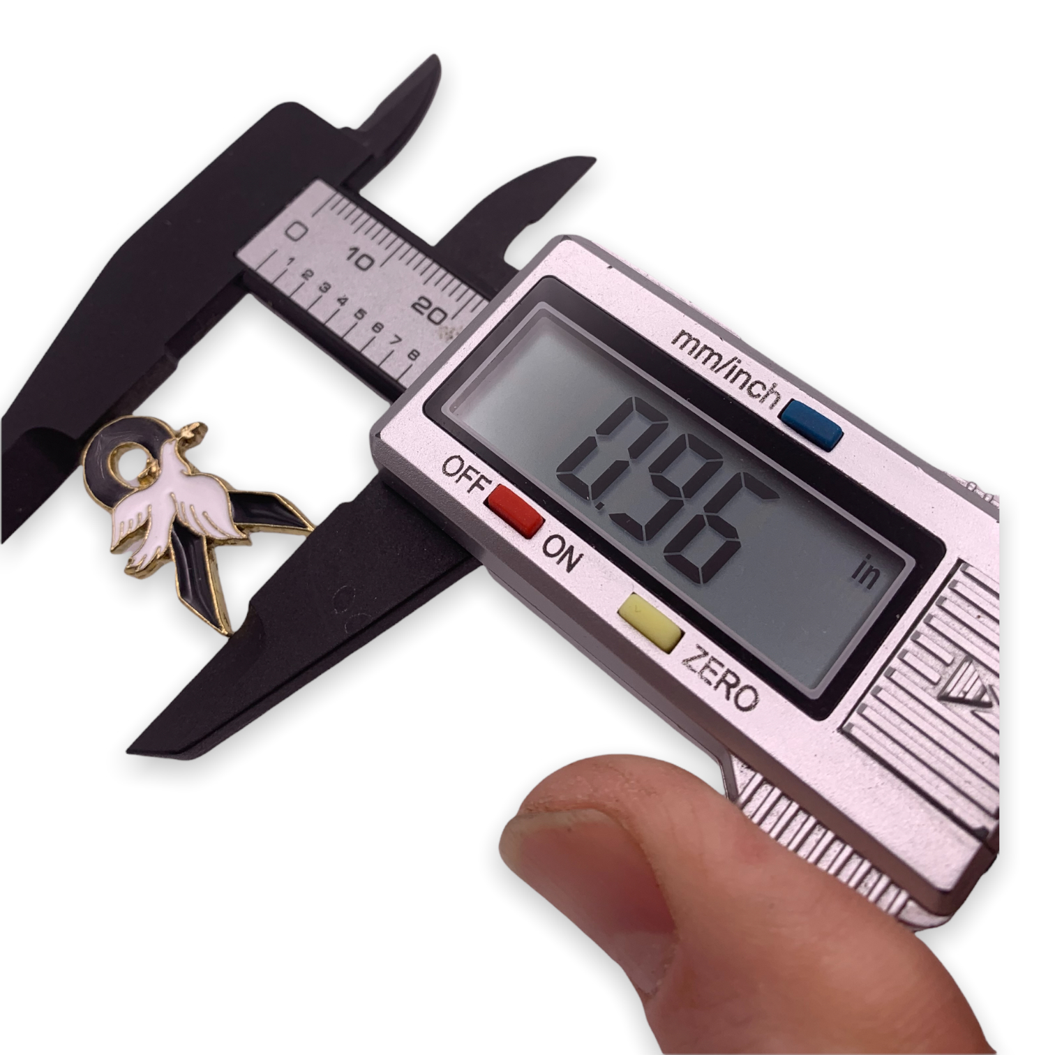 Black Ribbon Mourning Pin | Black Ribbon with Dove