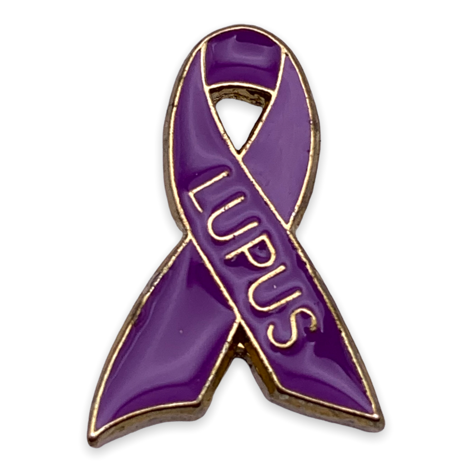 K29 Lupus Purple Awarenes Ribbon Pin | StockPins.com