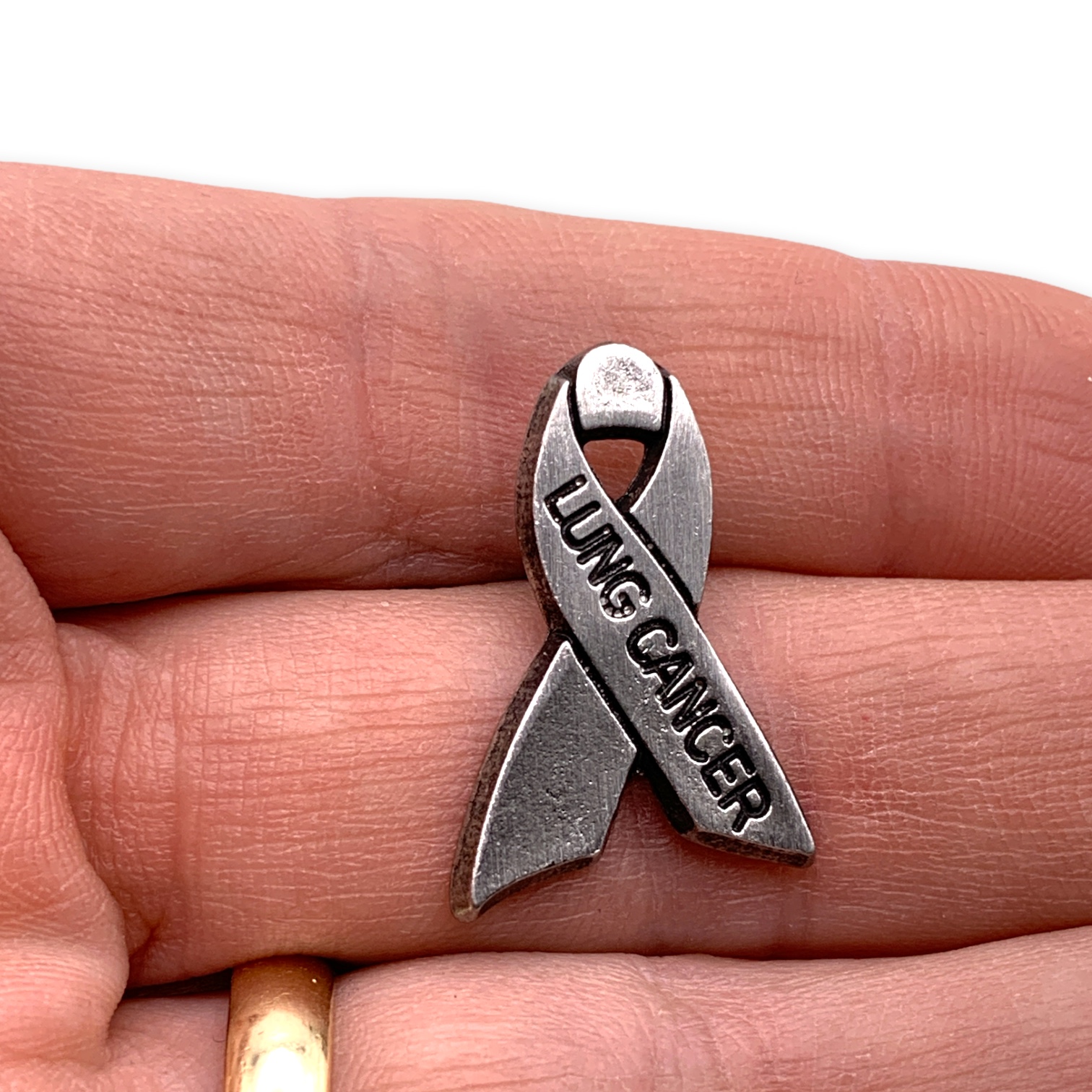 Lung Cancer Awareness Ribbon Pin | StockPins.com