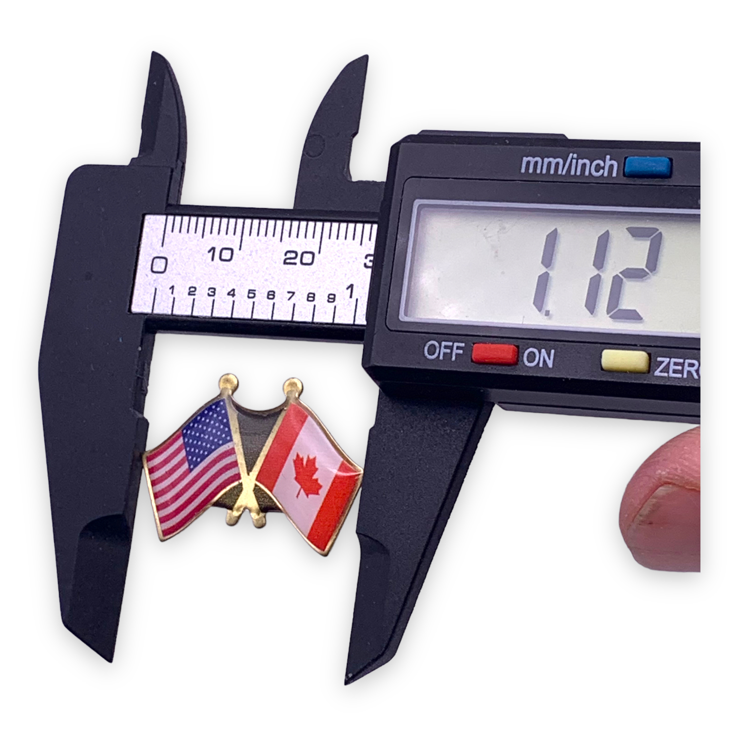 Crossed Flags Lapel Pins | Custom Made Lapel Pins | StockPins.com