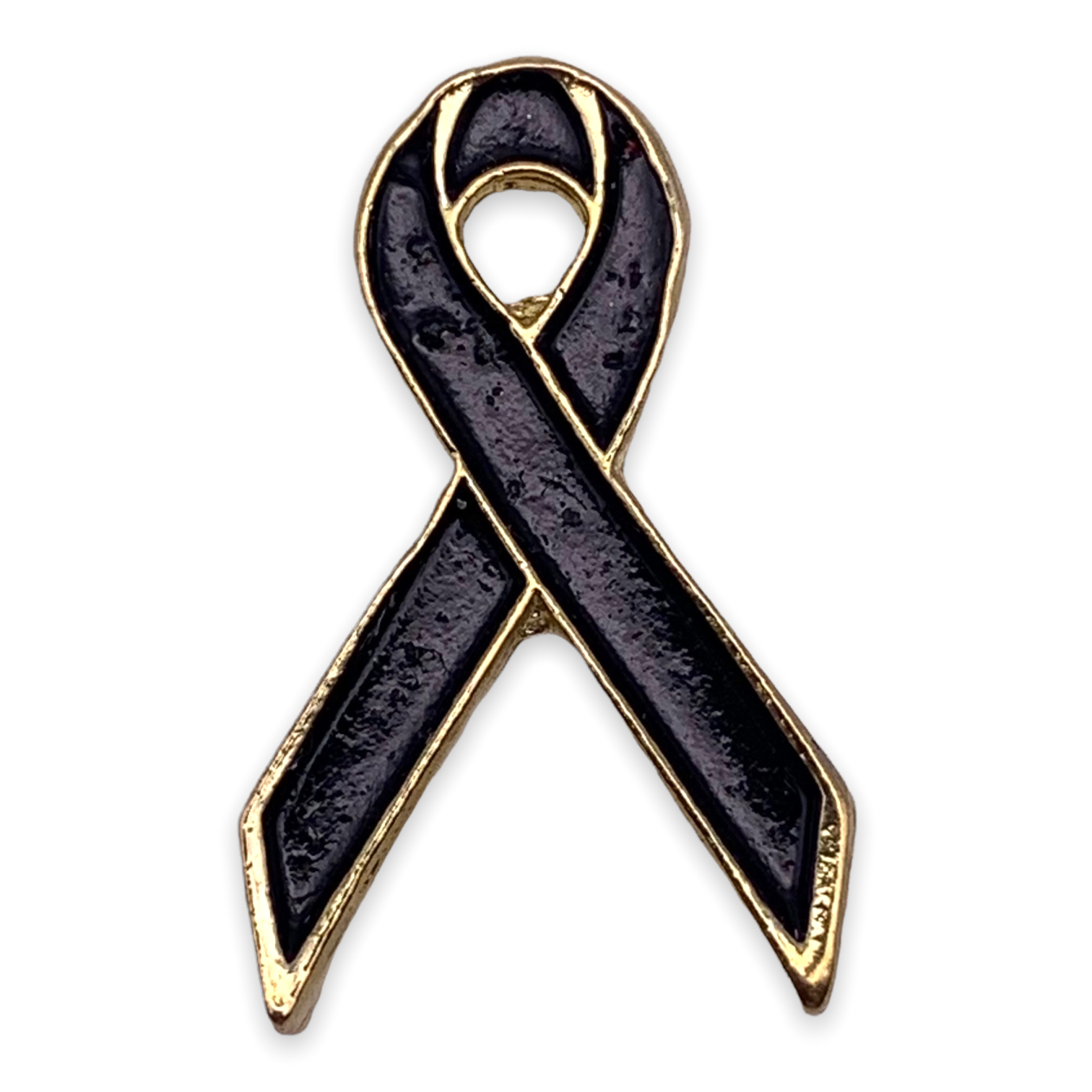 Black Ribbon Lapel Pin | Mourning Ribbon Pin | StockPins.com