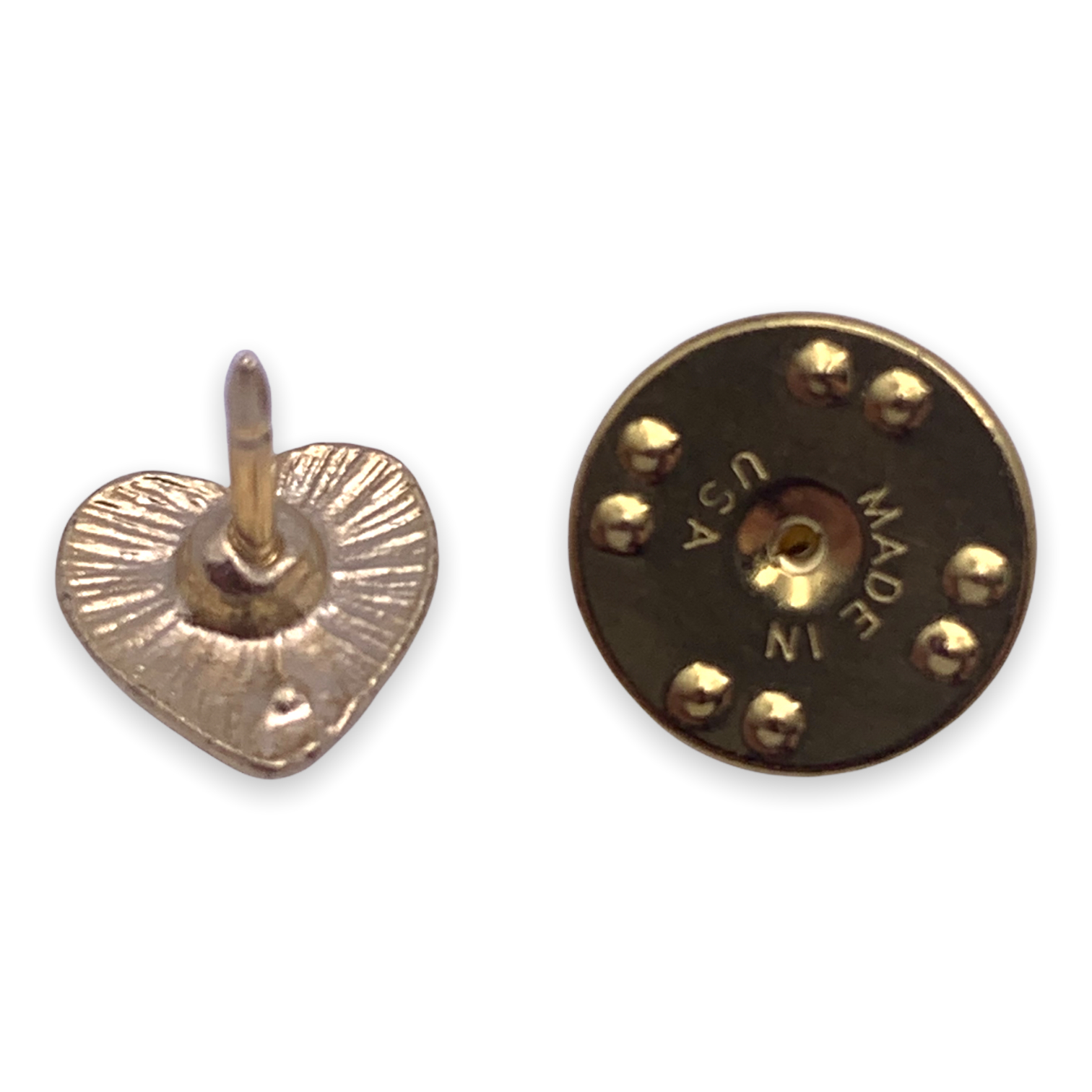 3D Heart Lapel Pin | StockPins.com