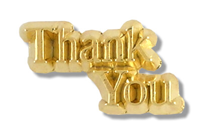 Thank You Lapel Pins | Unique Thank You Gifts
