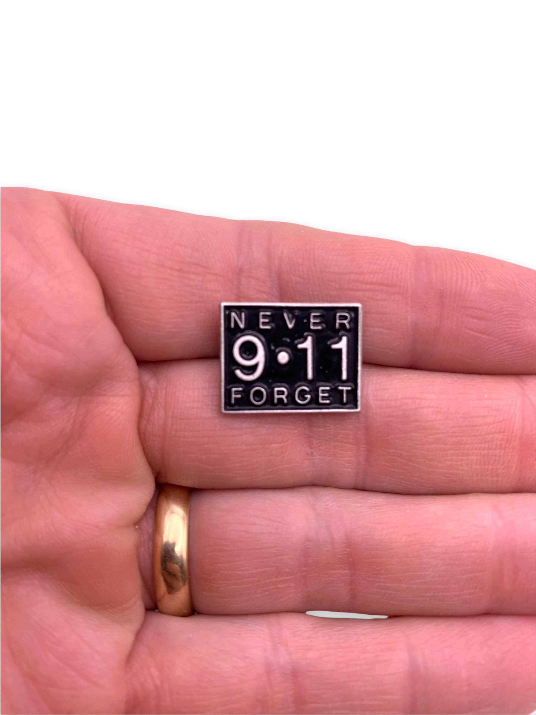 9-11 never forget September 11 lapel pin | Stockpins.com