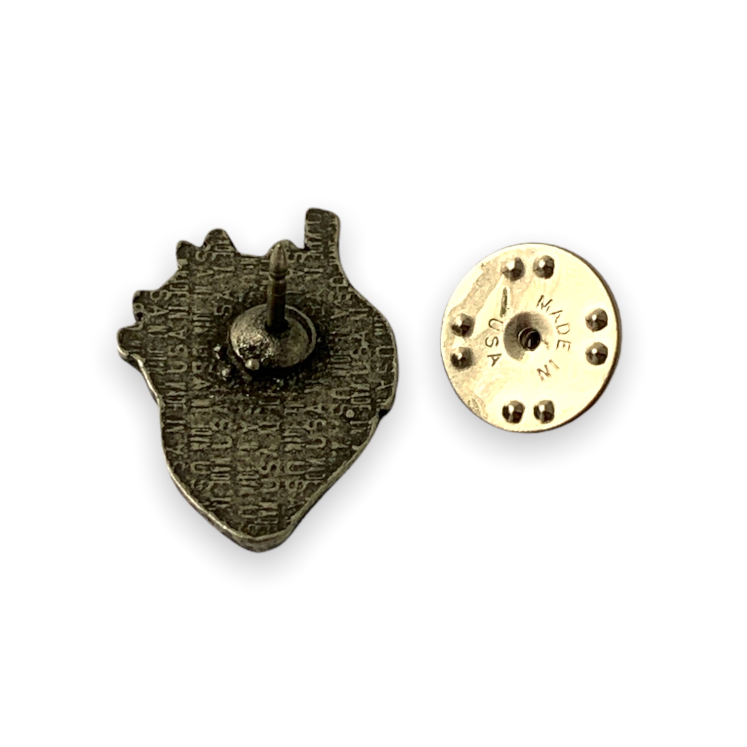 3D Human Heart Lapel Pin | StockPins.com
