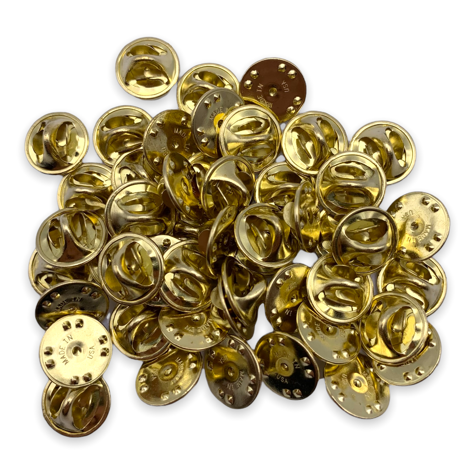 50 Military butterfly pin back clutches | StockPins.com