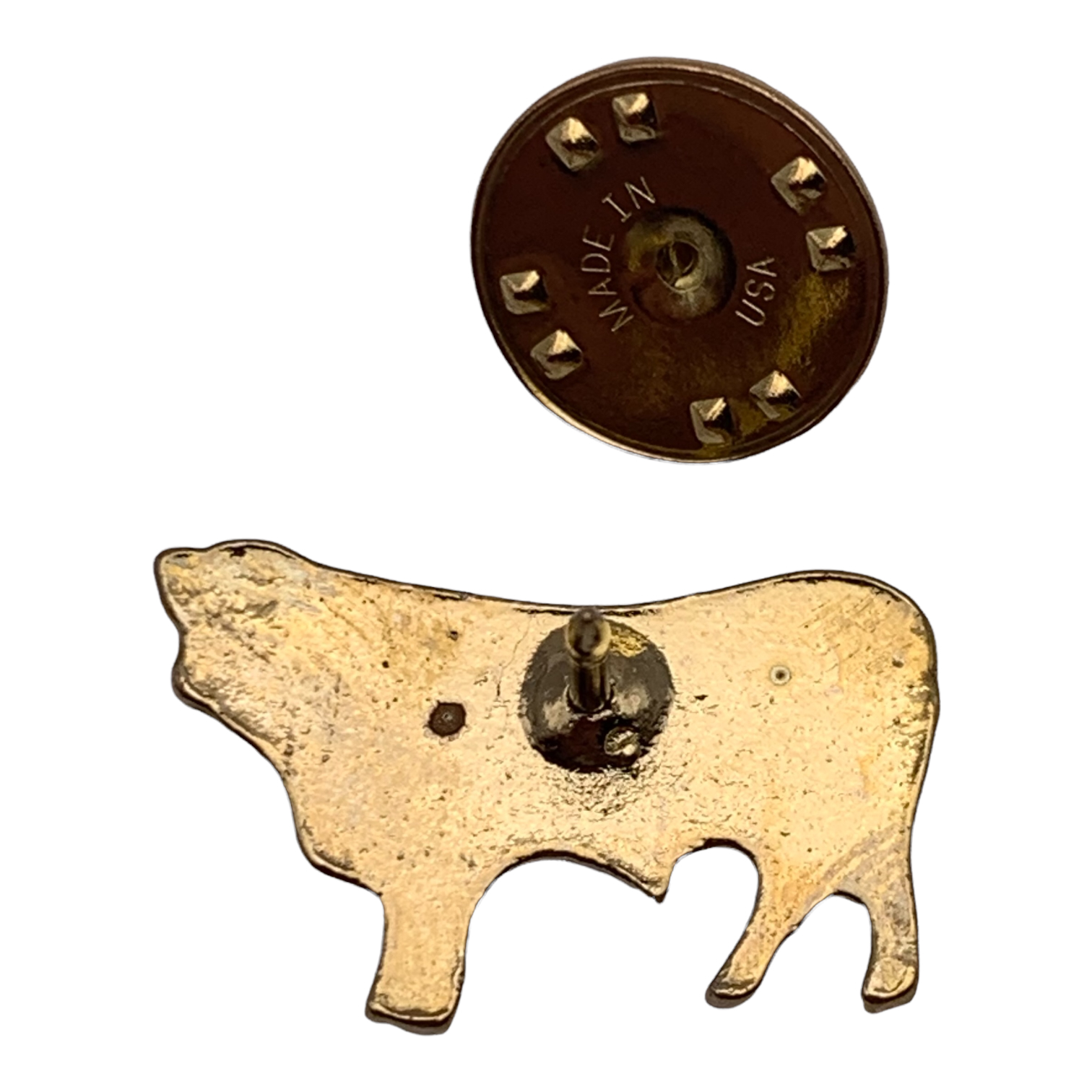 Cow lapel pin | Steer, farming pins | StockPins.com