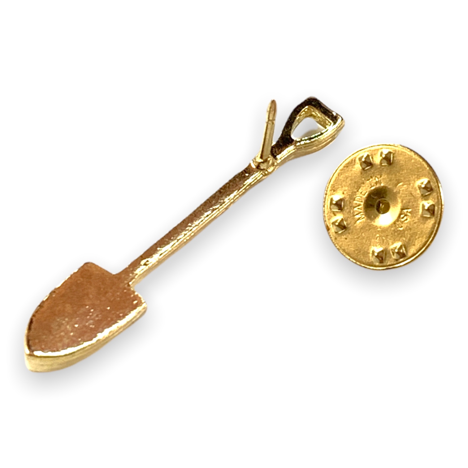 Shovel Lapel Pin | Groundbreaking Giveaways | StockPins.com